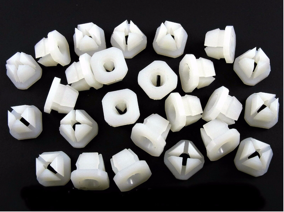 Nylon Trim Screw Nuts- Bezel Trim Grille etc- Fit 5/16" Sq Hole- 25 pcs ...