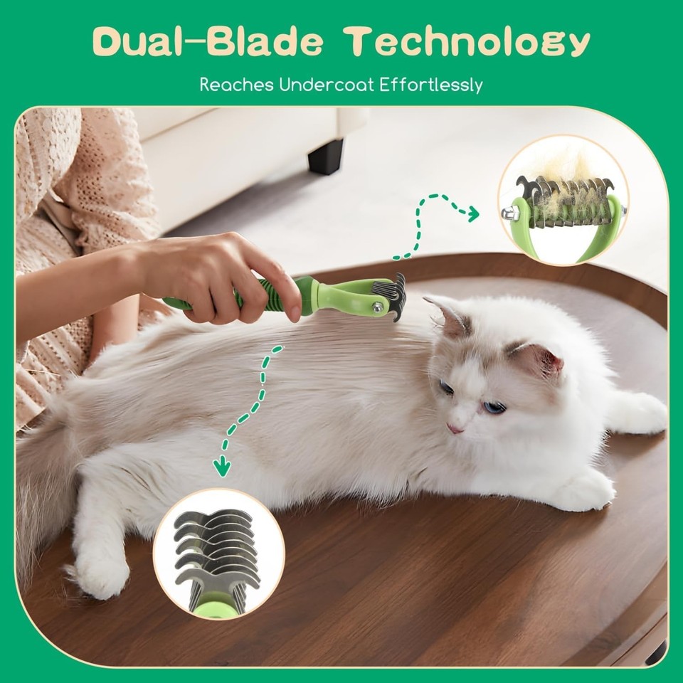 Nobleza 6PC Dog Grooming Kit Slicker Brush Comb for Pets | eBay