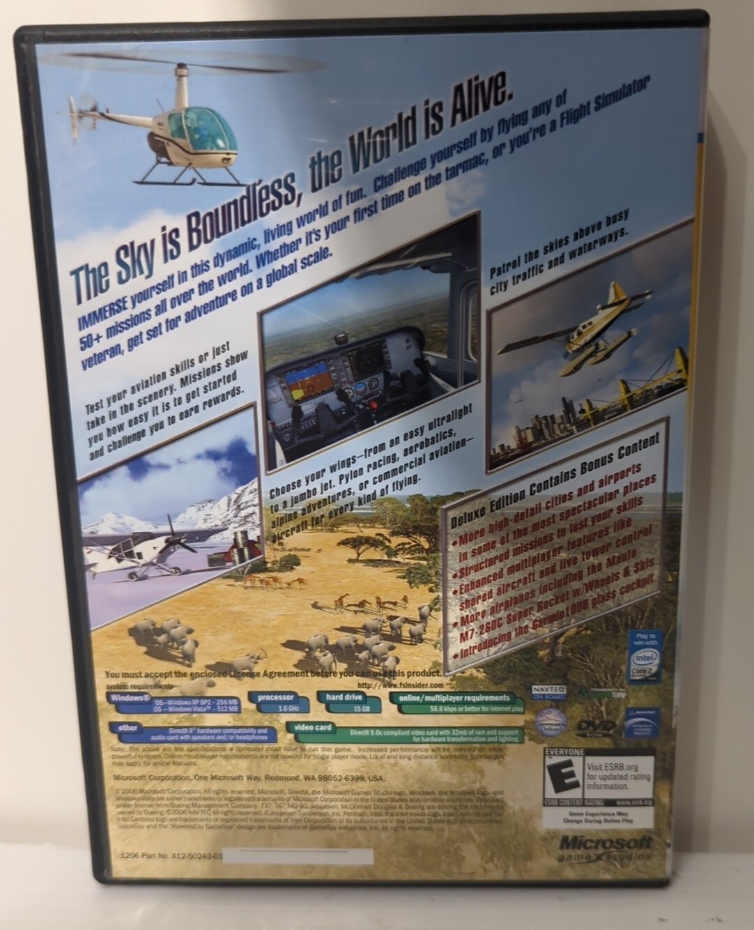 Windows Flight Simulator X Deluxe Edition Game Disc With Expansion Pack ...