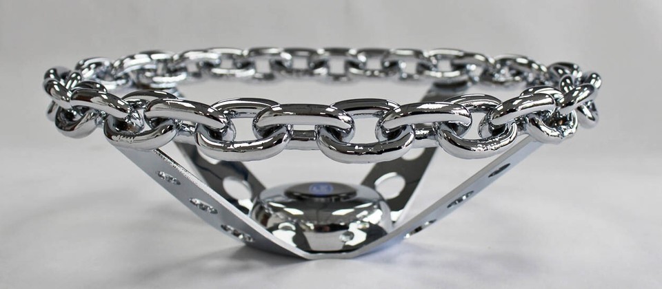 60 - 69 Chevrolet C10 C20 K10 K20 Pick Up 11" Chrome Chain Steering ...