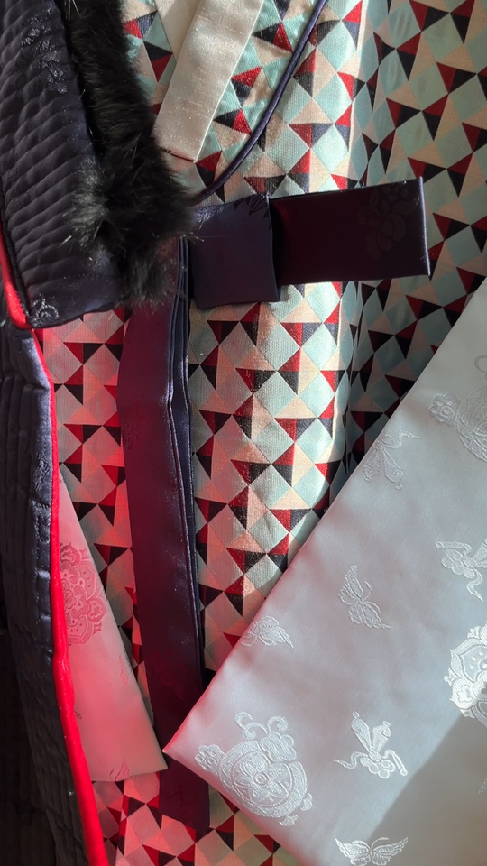 Korean Traditional Costume Hanbok Durumagi Set Korean Quilted Overcoat ...