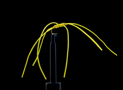 3 x Fluorescent Yellow Apps Bloodworm Blood Worm Flexi Floss Fly Flies ...