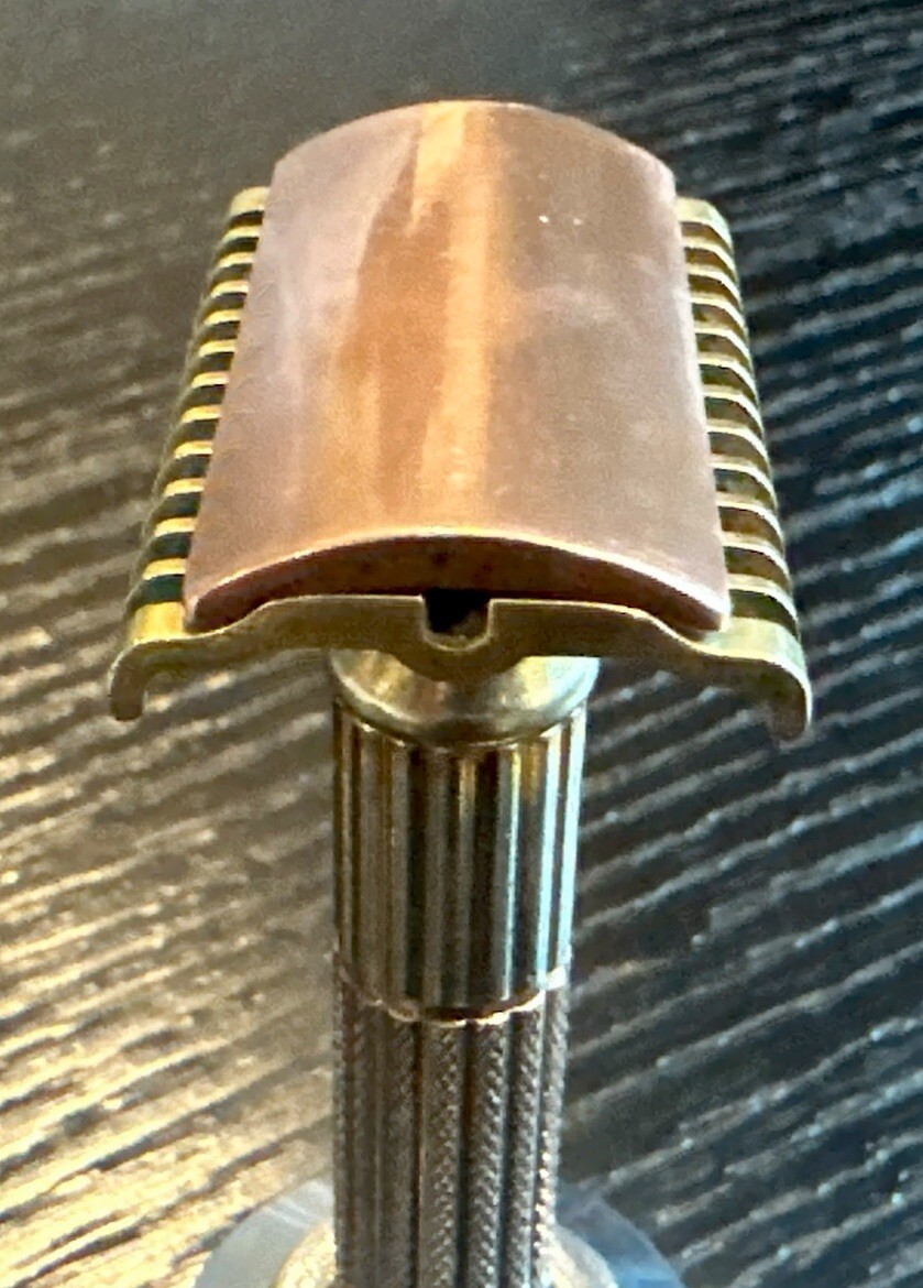 Vintage Gillette Tri-Tone Long Comb Safety Razor/1940’s Fat Handle | eBay