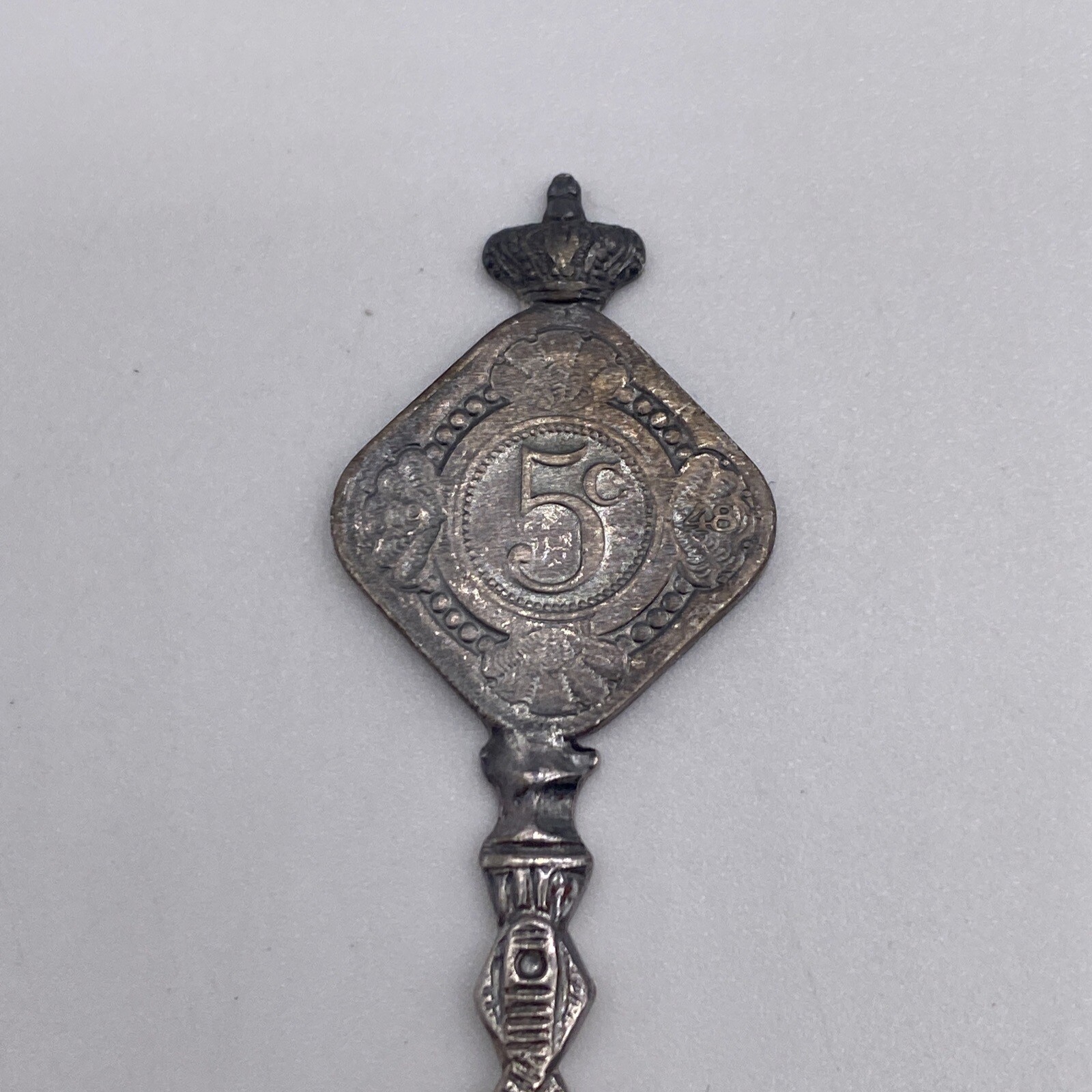 Vintage Collectible Souvenir Curacao Coin Spoon | eBay