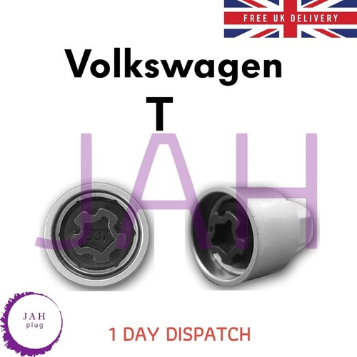 Volkswagen VW Roue Vis Verrouillage Sécurité Boulon Clé Lettre T Prise ...