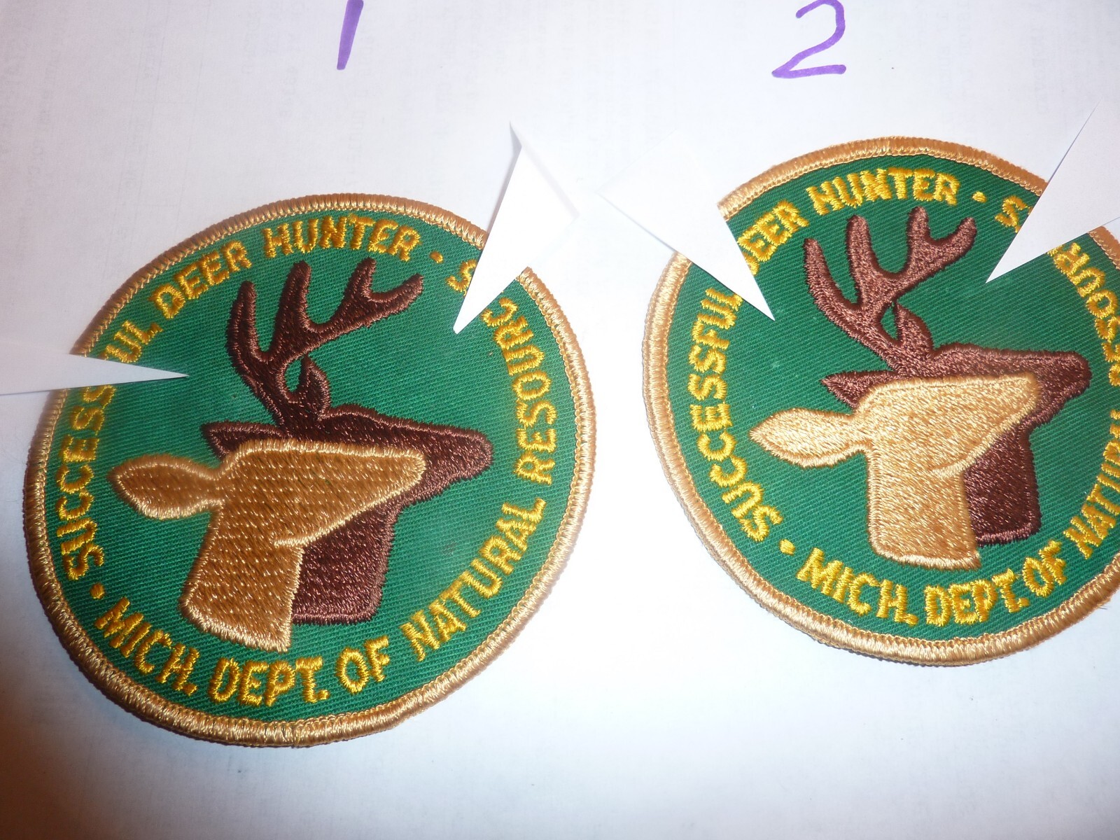 MICHIGAN SUCCESSFUL DEER HUNTING PATCH 1972 THROUGH 1977 CHOICE OF 1 | eBay