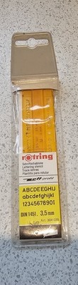 Rotring lettering Stencil Art 304 035 3.5mm DIN 1451 still in packaging ...