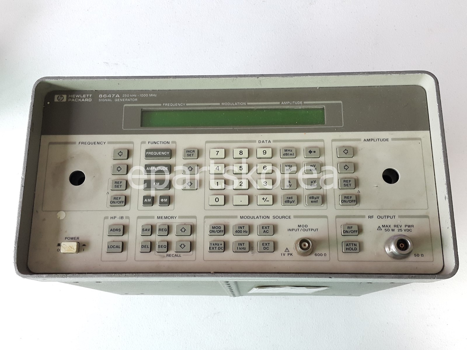 HP/Agilent SIGNAL GENERATOR HP 8647A HP8647A 250kHz-1000MHz | eBay
