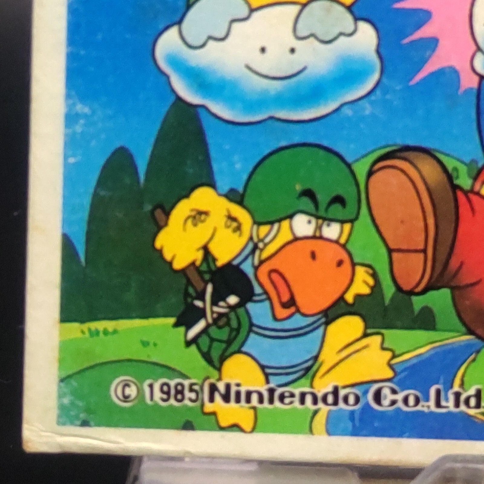 Mario Goomba Menko Super Mario Bros Amada Vintage Card 1985 NES ...