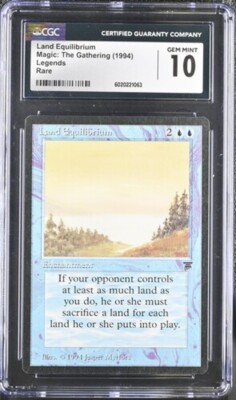 Land Equilibrium , just graded. Legends mtg. CGC 10 Gem Mint! | eBay