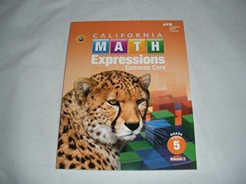 Houghton Mifflin Harcourt Math Expressions California: Student Activity ...