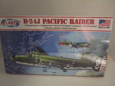 B-24J Pacific Raider 9" Long Model Kit 1/82 Scale by Atlantis USA NEW ...