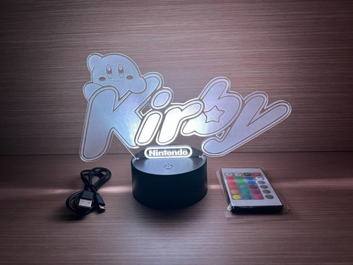 Led Lamp RGB Logo Kirby Display NES Nintendo Snes Switch n64 | eBay