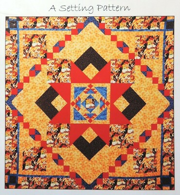 All Set Quilt Pattern Realatively Creative 88" x 88" Intermediate Skill ...