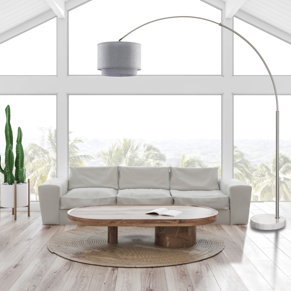 Major-Q Modern 81" Arc Tall Living Room-Stand Up Arching Floor Lamp ...