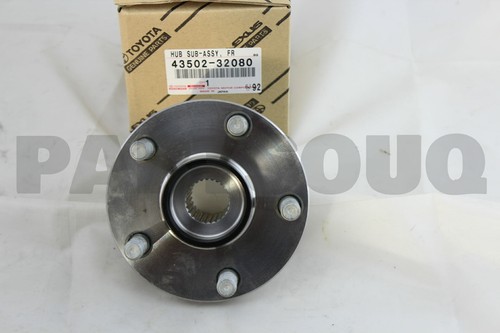 4350232080 Genuine Toyota HUB SUB-ASSY, FRONT AXLE, RH/LH 43502-32080 ...