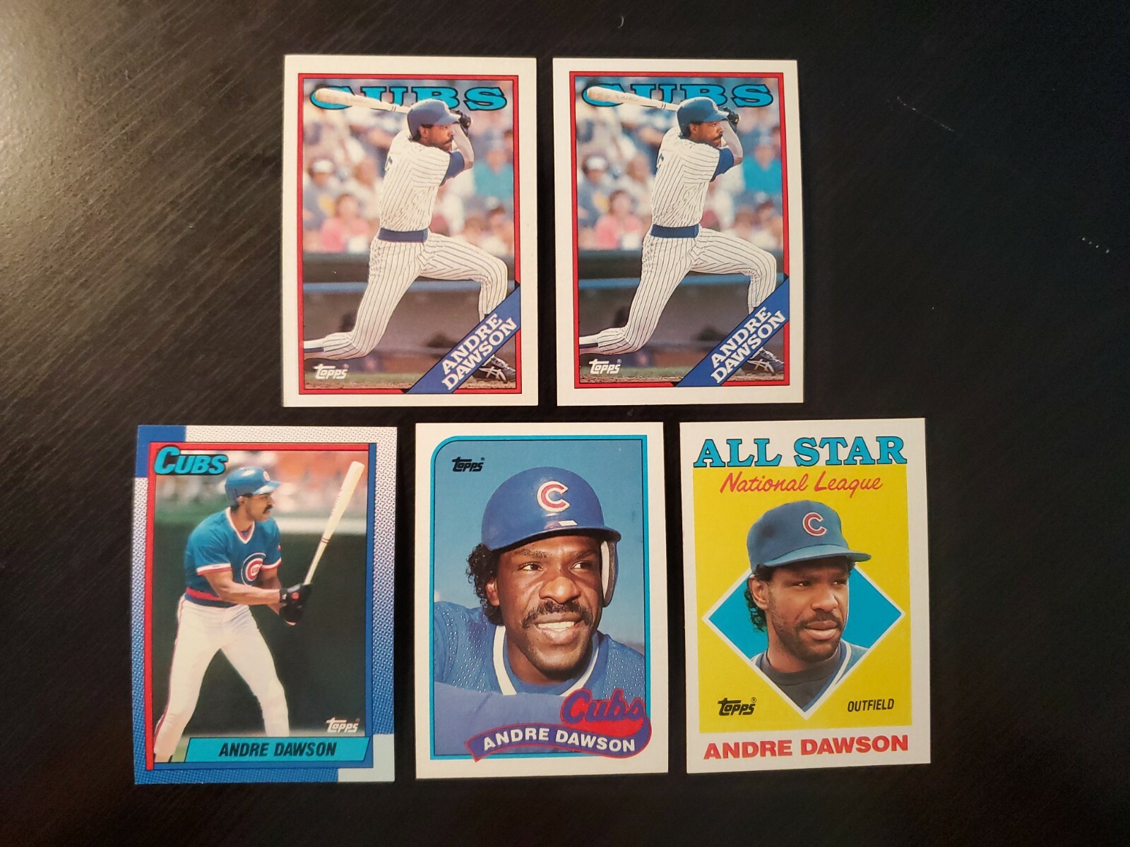 1988-1990 Topps ANDRE DAWSON 5 Card Lot CUBS | eBay