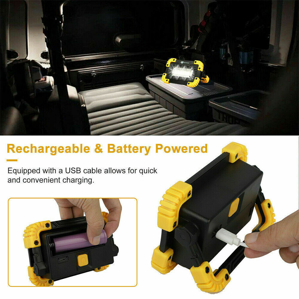 Rechargeable LED COB Work Light Car Garage Mechanic Flashlight Flood ...