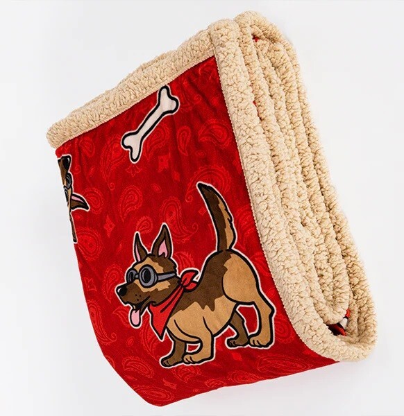 Fallout Dogmeat Throw Blanket 54x70 Red Rocket Sherpa Official NEW | eBay