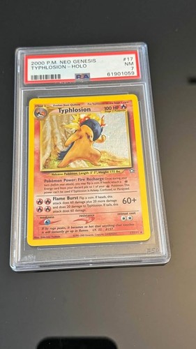 PSA 7 Card Pokemon 17/111 Typhlosion Neo Genesis Holo Collector Rare ...