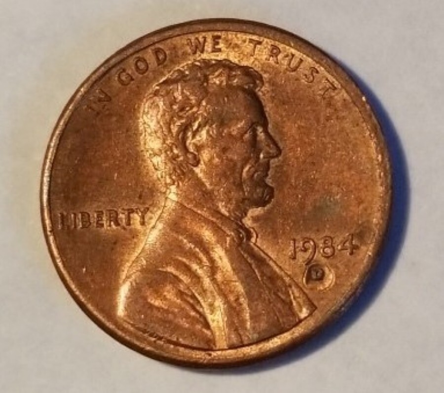 1984 D Lincoln Penny Error Indented D and Error Lettering on Back | eBay
