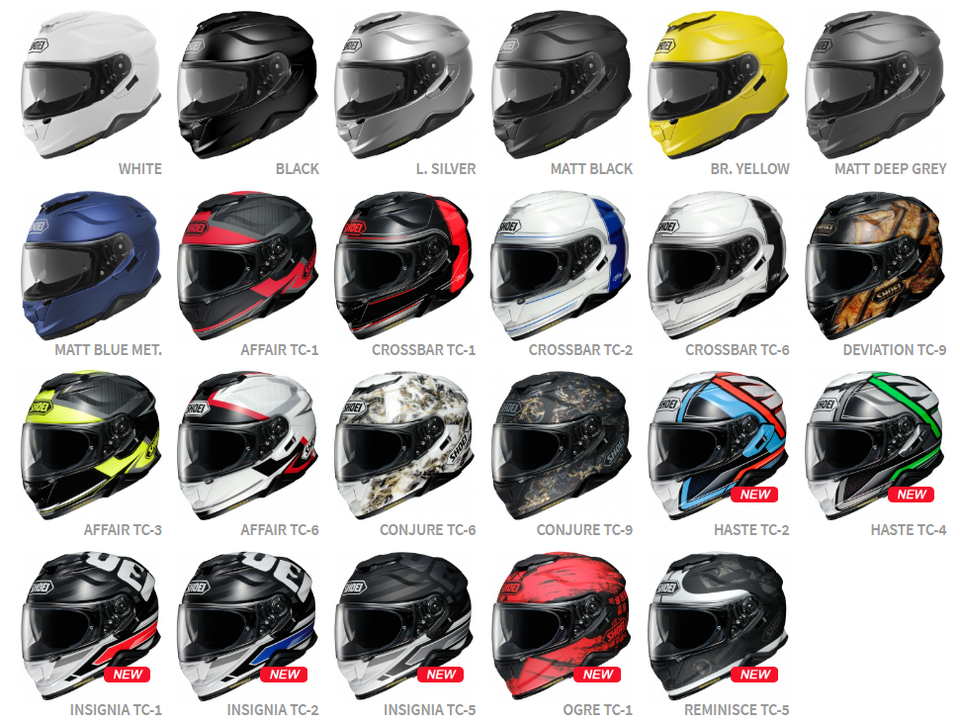 Shoei Gt Air 2 Panorama TC 5 White Red Black Full Face motorcycle ...