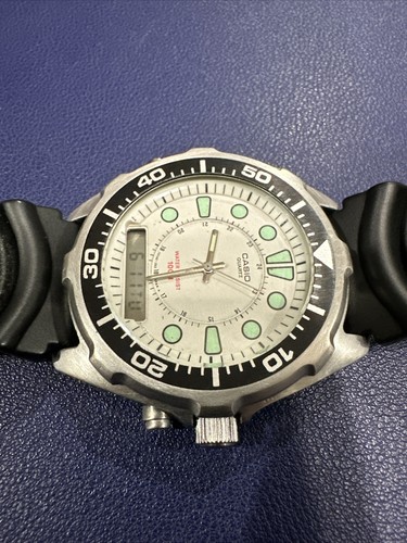 Casio Marine Gear Alarm Chronograph Diving Watch AMW320 Amw320d for ...