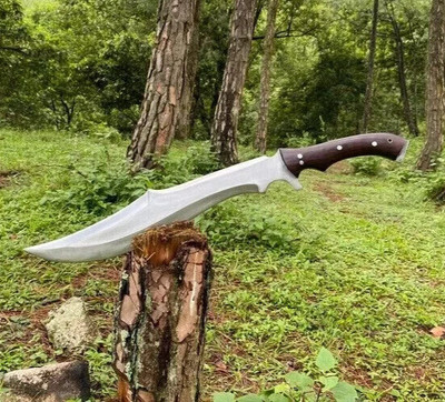 CUSTOM HANDMADE D2 STEEL ANCIENT MACHETE SWORD, SURVIVAL BOWIE KNIFE WITH SHEATH | eBay