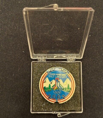 2002 Salt Lake City SLC Olympic Pin Badge Lapel Pin Round | eBay