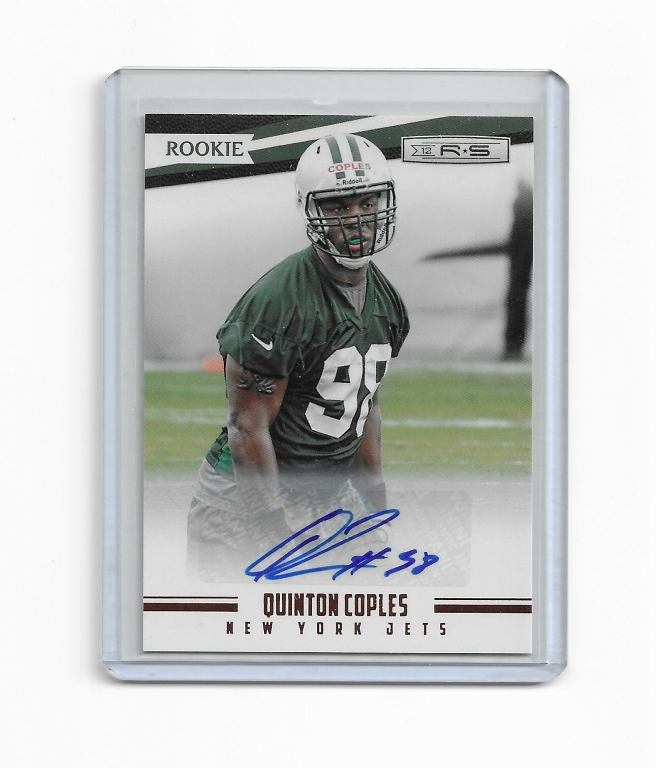Autographed Quinton Coples 2012 Rookies & Stars Rookie Card #201 #d 969 ...