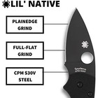 Spyderco Lil' Native Signature Knife with 2.42" CPM S30V Black Steel ...