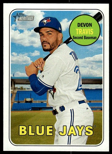 2018 Topps Heritage Devon Travis Toronto Blue Jays #154 | eBay