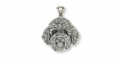 Labradoodle Pendant Jewelry Sterling Silver Handmade Dog Pendant LGDL4 ...