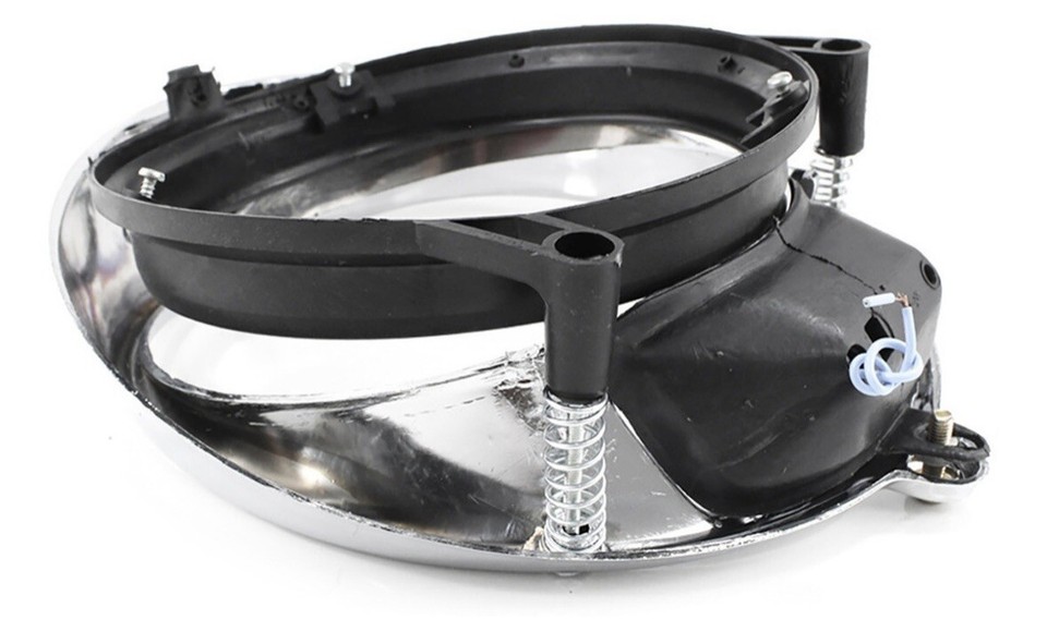 1955-1966 VW Beetle Pair Headlights w/ Trim Molding Chrome Volkswagen ...