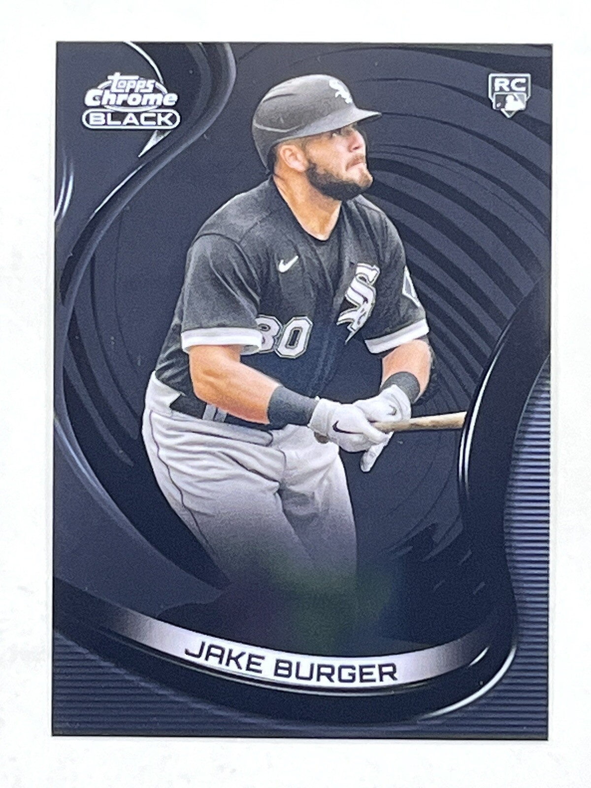 Jake Burger 2022 Topps Chrome Black RC #58 Sports MLB White Sox Trading ...