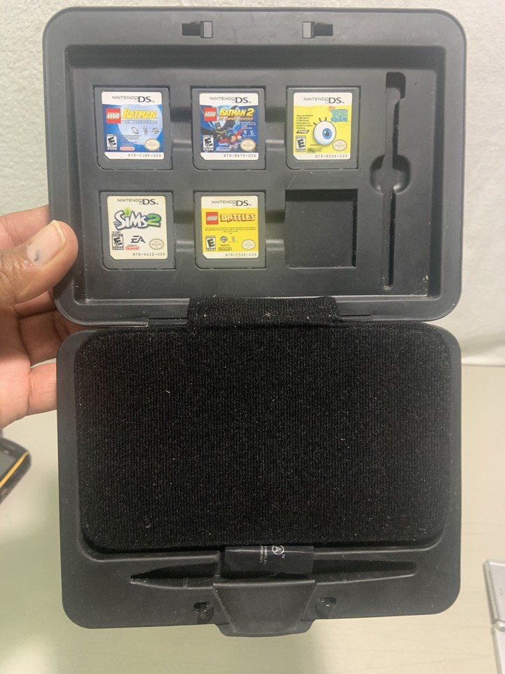 OFFICIAL Nintendo DS Black Travel System Game Carrier Hard Case Storage ...