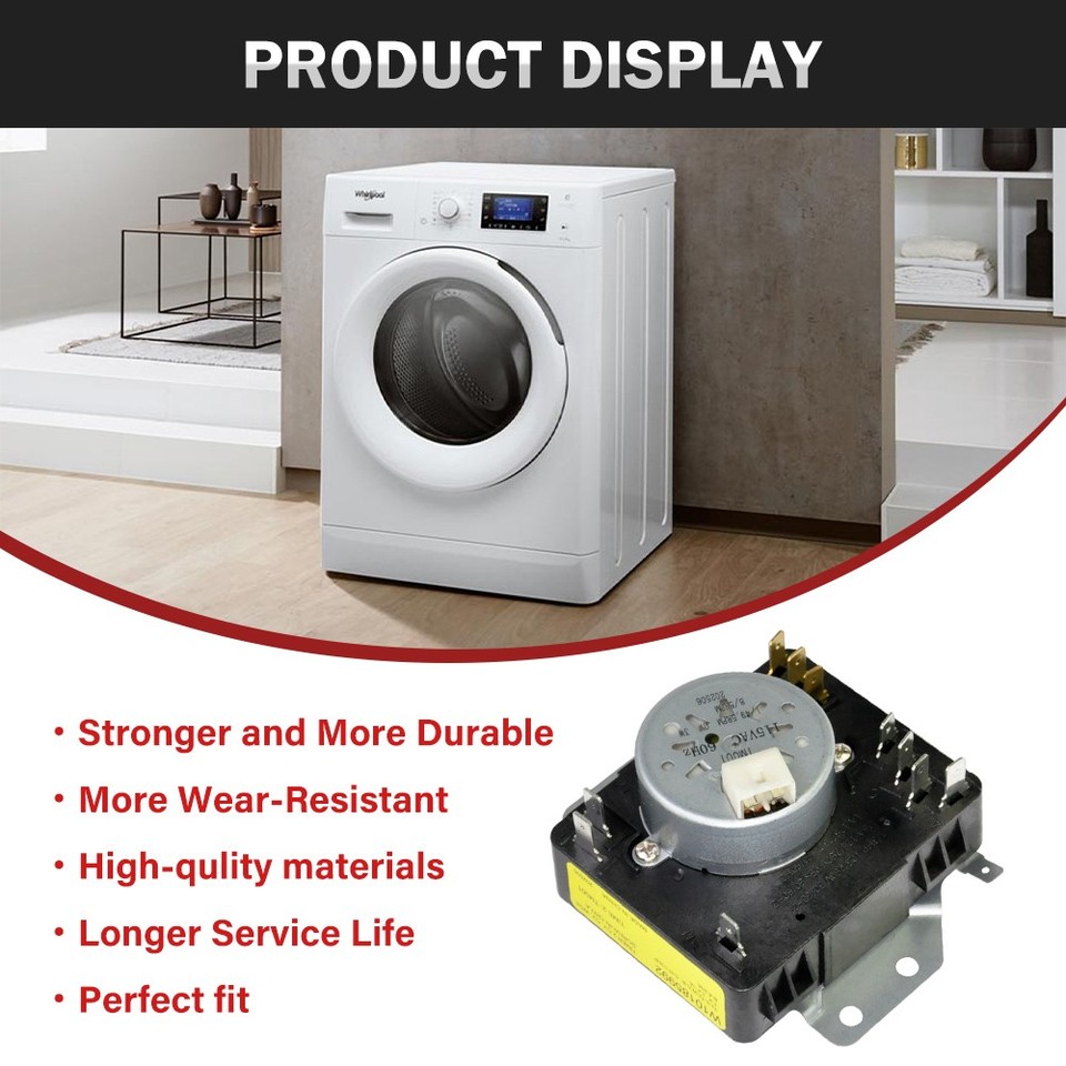 W10185992 WPW10185992 Dryer Timer Control - Replacement for Whirlpool ...