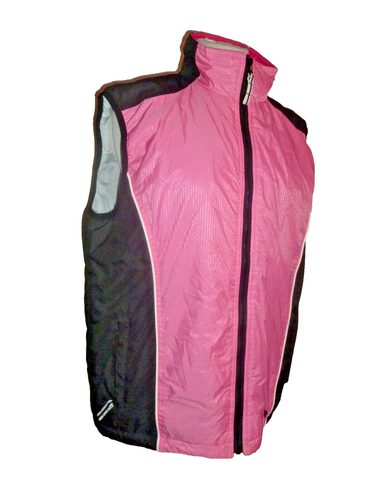 Marker Womens Vest jacket Coat Sleveless Insulated Back Pocket Pink sz ...