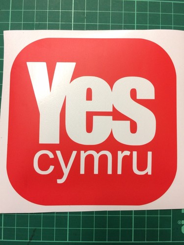 Yes Cymru Welsh Independence 120x120mm Decals Bumper Stickers Car Matte ...