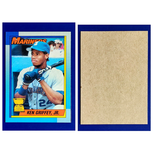1990 Topps Ken Griffey Jr. BLANK BACK Error Rare Box Card HOF RC ...