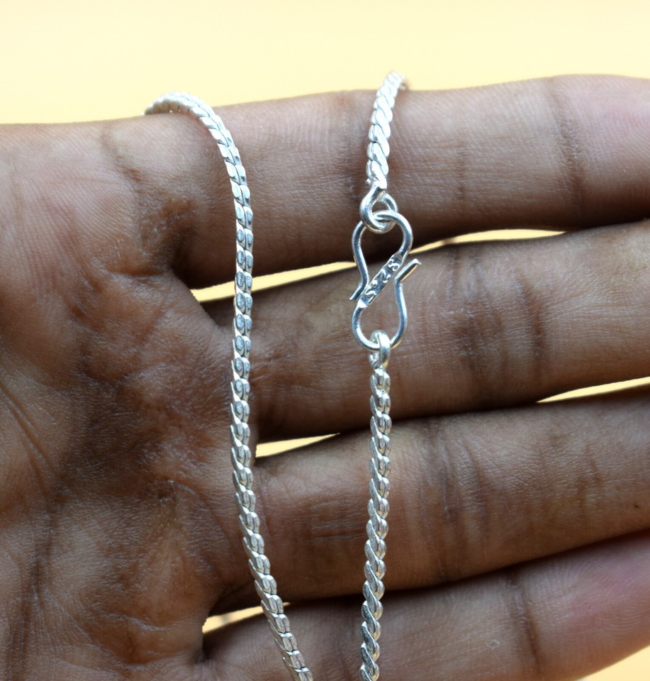 925 Sterling Silver Handmade Jewelry Chain, Chain Necklace, Gifted ...