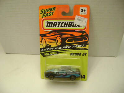 1993 MATCHBOX SUPERFAST #44 BLACK FORD PROBE GT NEW ON CARD | eBay