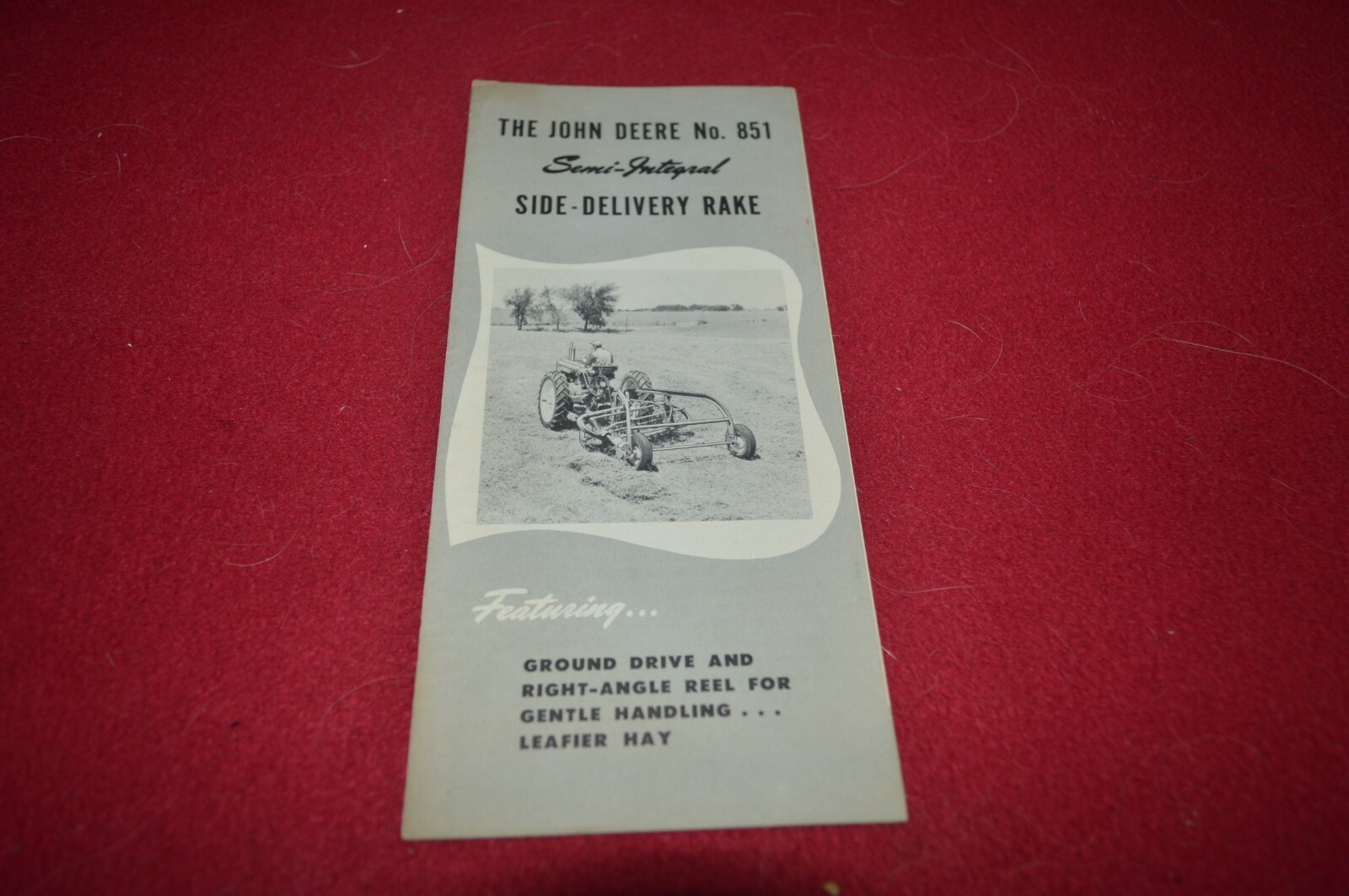John Deere 851 Side Delivery Rake For 1953 Dealer's Brochure AMIL16 | eBay