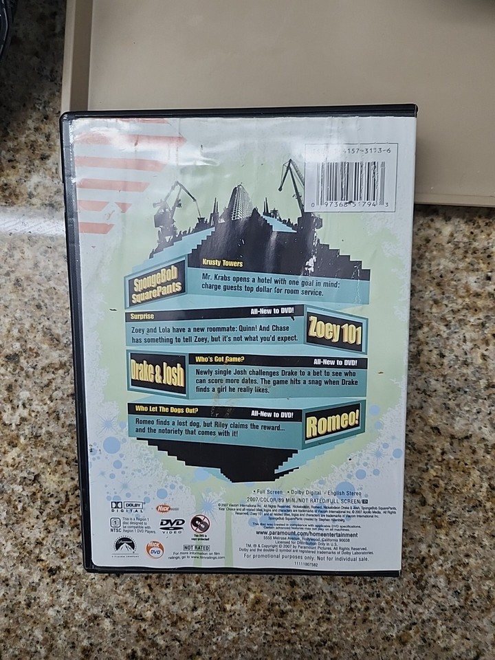 Nickelodeon Kid's Choice Winners Collection DVD 2007 Walmart Exclusive ...