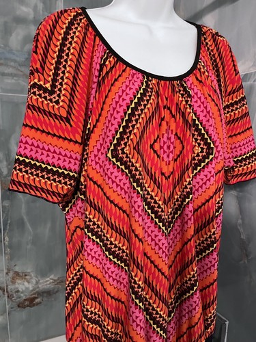 New Directions Beautiful Colorful SS Blouse Sz XL | eBay