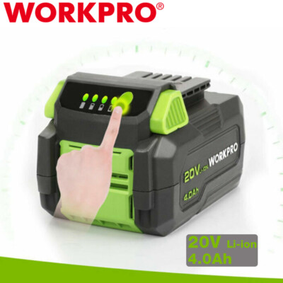 WORKPRO 20V 4.0Ah Lithium-ion Battery Pack For WORKPRO 20V Power Tools USA | eBay
