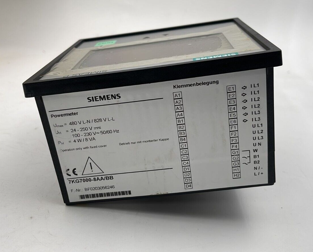 Siemens Simeas P P/N 7KG7000-8AA/BB Power Meter for sale online | eBay