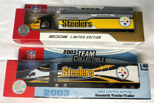 Pittsburgh Steelers NFL Team Collectible Tractor Trailer Trucks 2002 ...