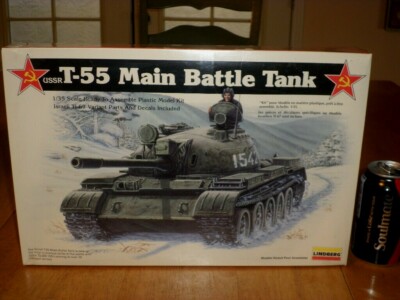 [USSR] T-55 MAIN BATTLE TANK or ISRAELI Ti-67 Variant, Plastic Model ...