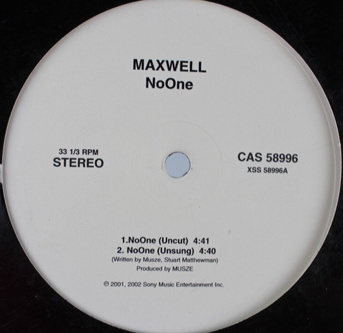 MAXWELL FOR LOVERS ONLY / NO ONE 12" VINYL RECORD *QUICK SHIP* | eBay